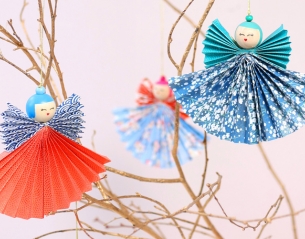 Réalisez votre Ange de Noël en Origami, Effet « Accordéon » avec le ...